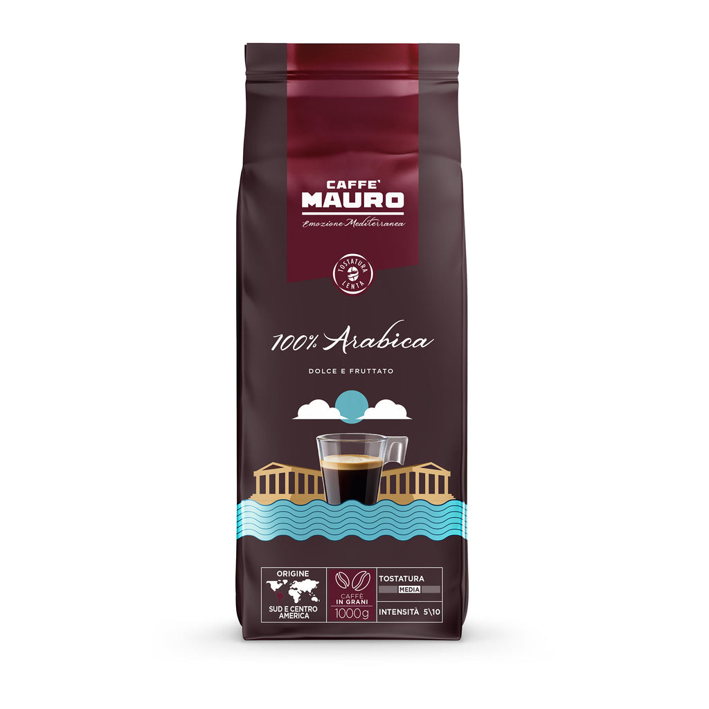 Caffe Mauro 100% Arabica Whole Bean Coffee 2.2lb/1kg – Enjoy Better ...