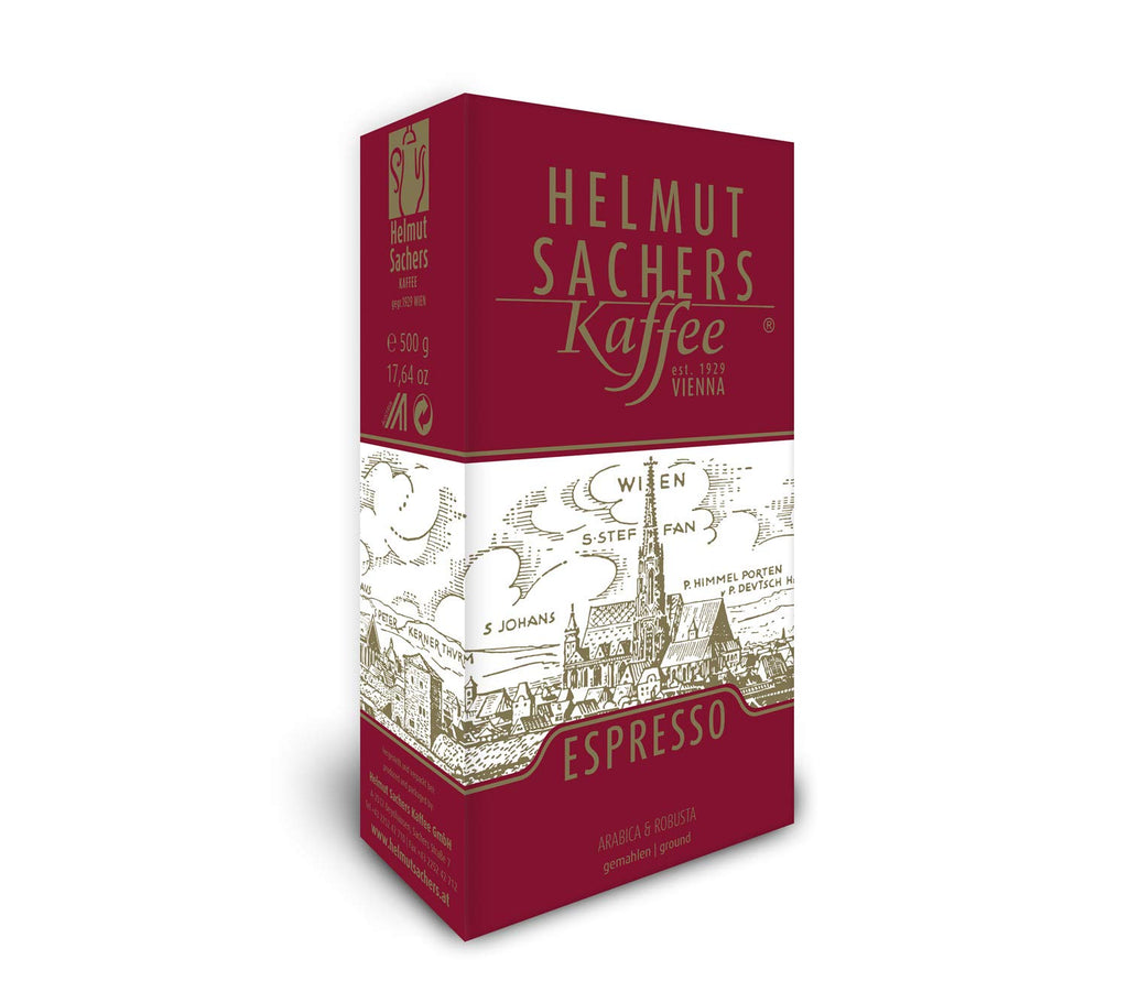 Helmut Sachers Espresso Ground Coffee 17.6oz/500g – Enjoy Better Coffee ...