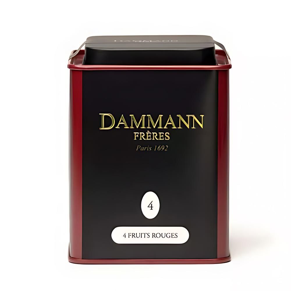Dammann Freres Quatre Fruits Rouges Black Loose Leaf Tea in Tin 3.5oz ...