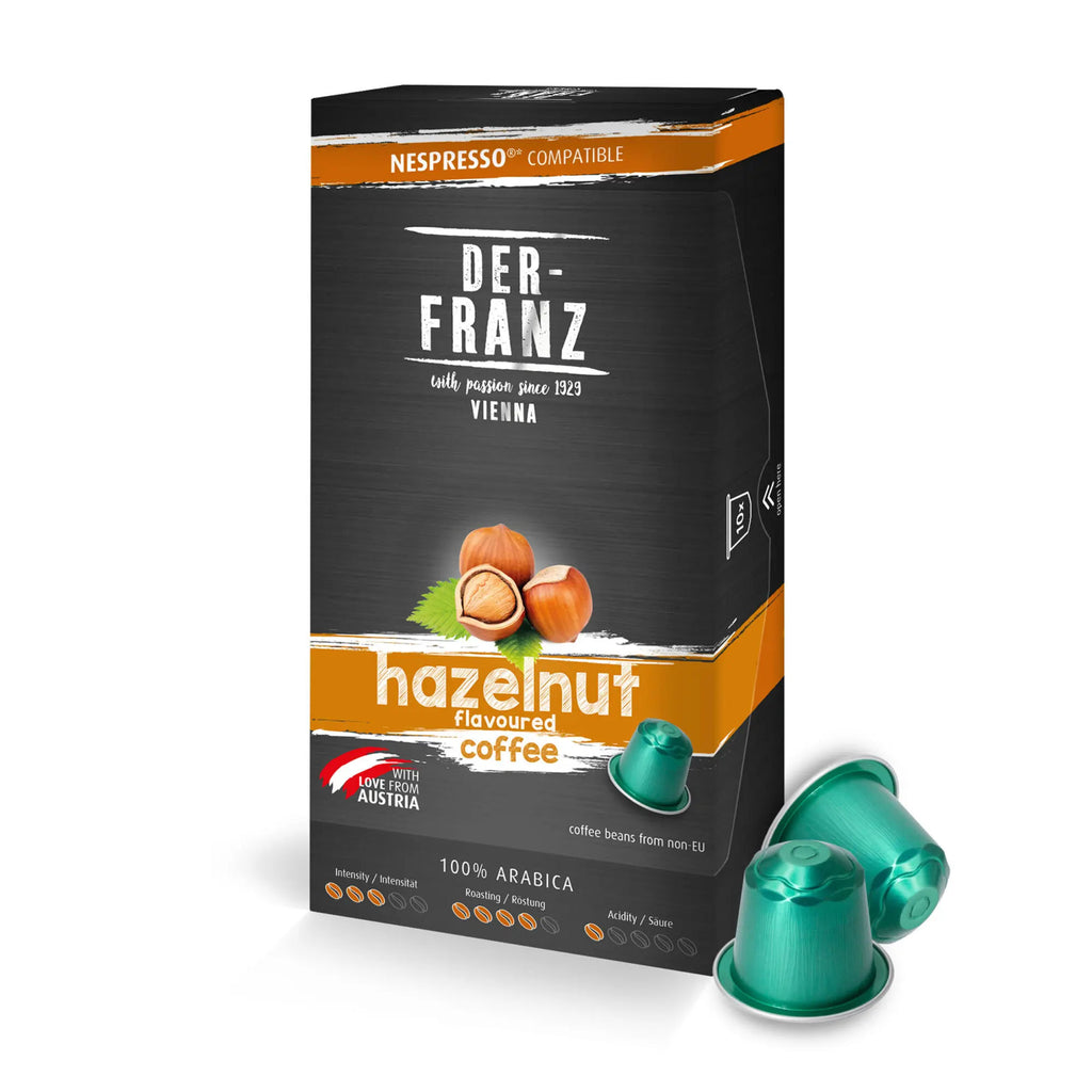 Der Franz Hazelnut Flavored Coffee Nespresso Capsules 10ct – Enjoy ...