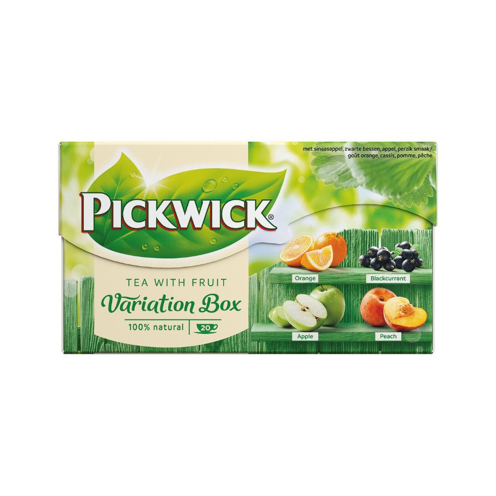 Pickwick Fruit Tea Collection - Orange, Blackcurrant, Apple and Peach ...